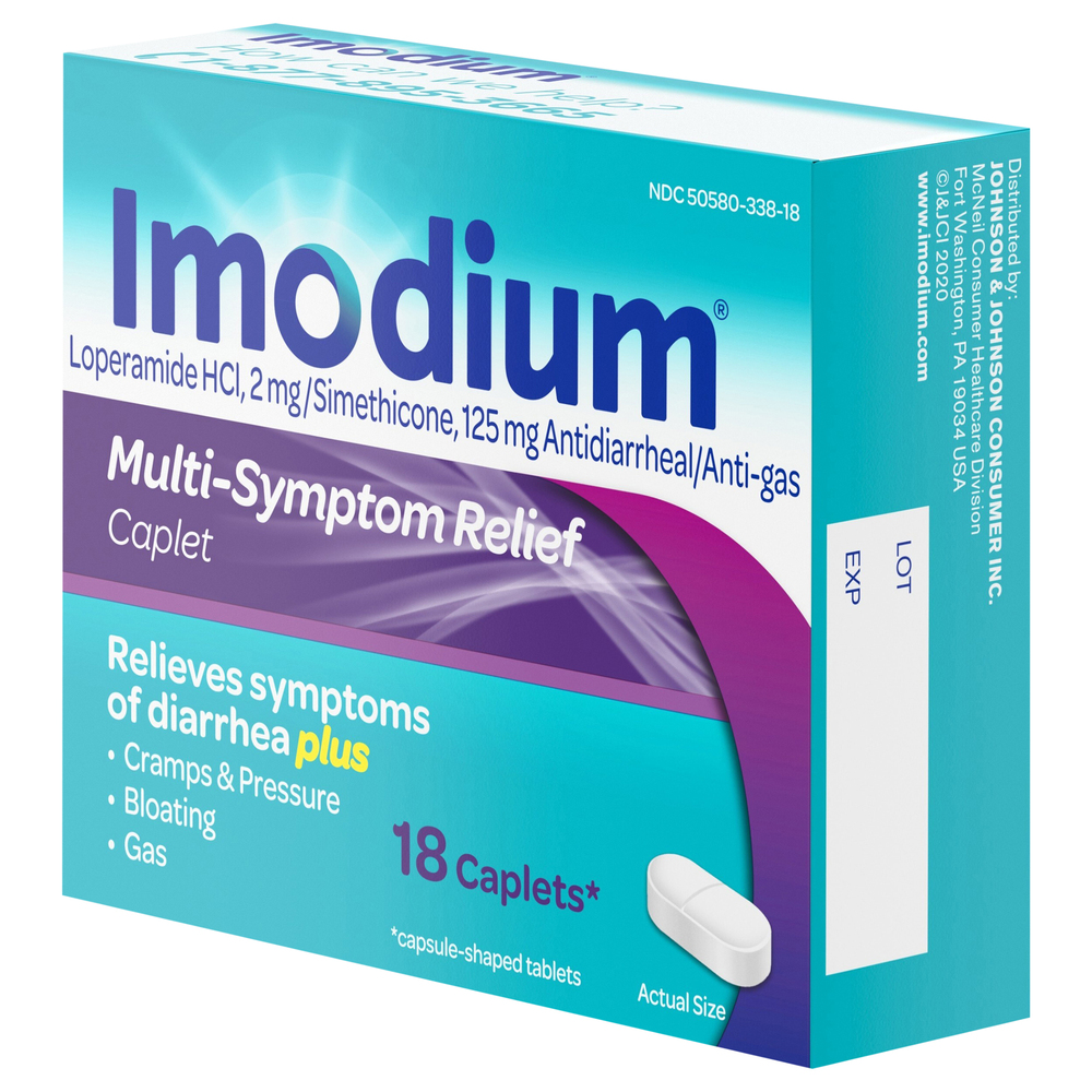 Imodium Multi-Symptom Relief, Caplets-Front-Right-Elevated