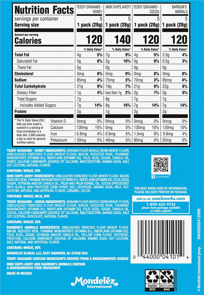 Nabisco Cookies, Assorted, 20 Pack-Planogram-Right