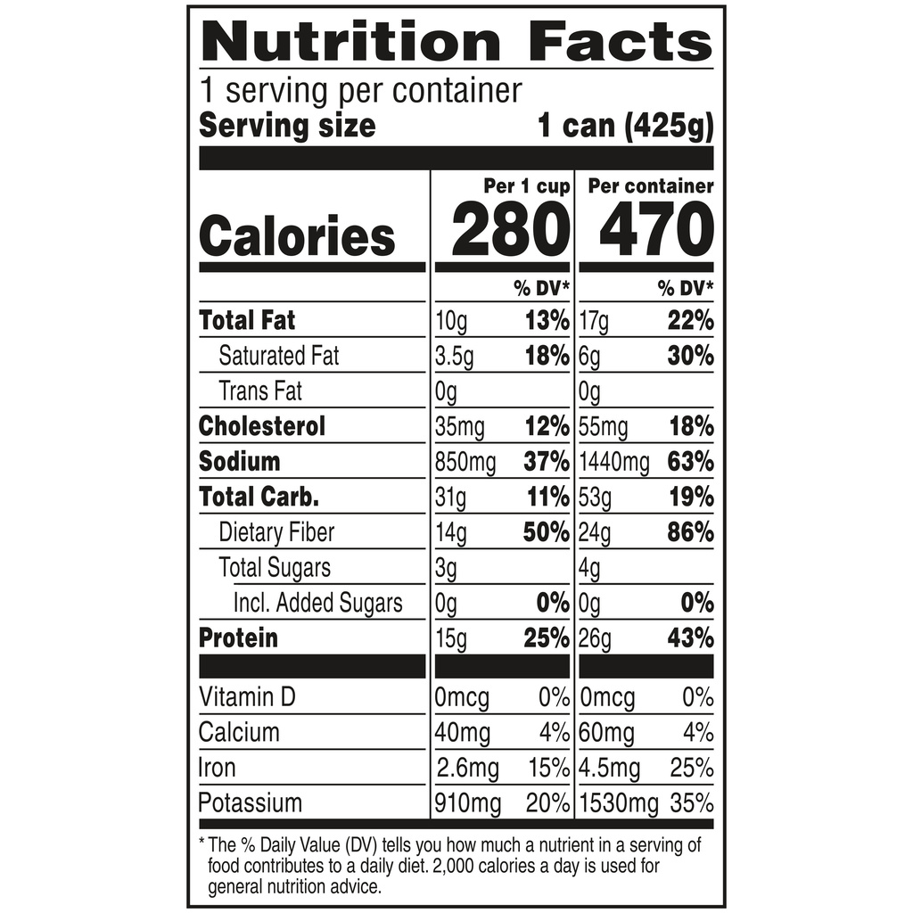 Dennison's Chili, Chunky-Nutrition-Facts