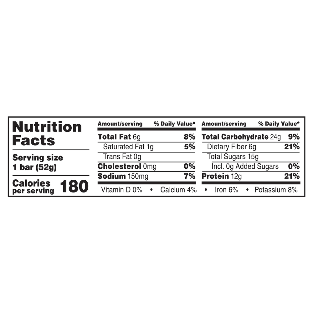 RXBAR Protein Bar, Blueberry-Nutrition-Facts