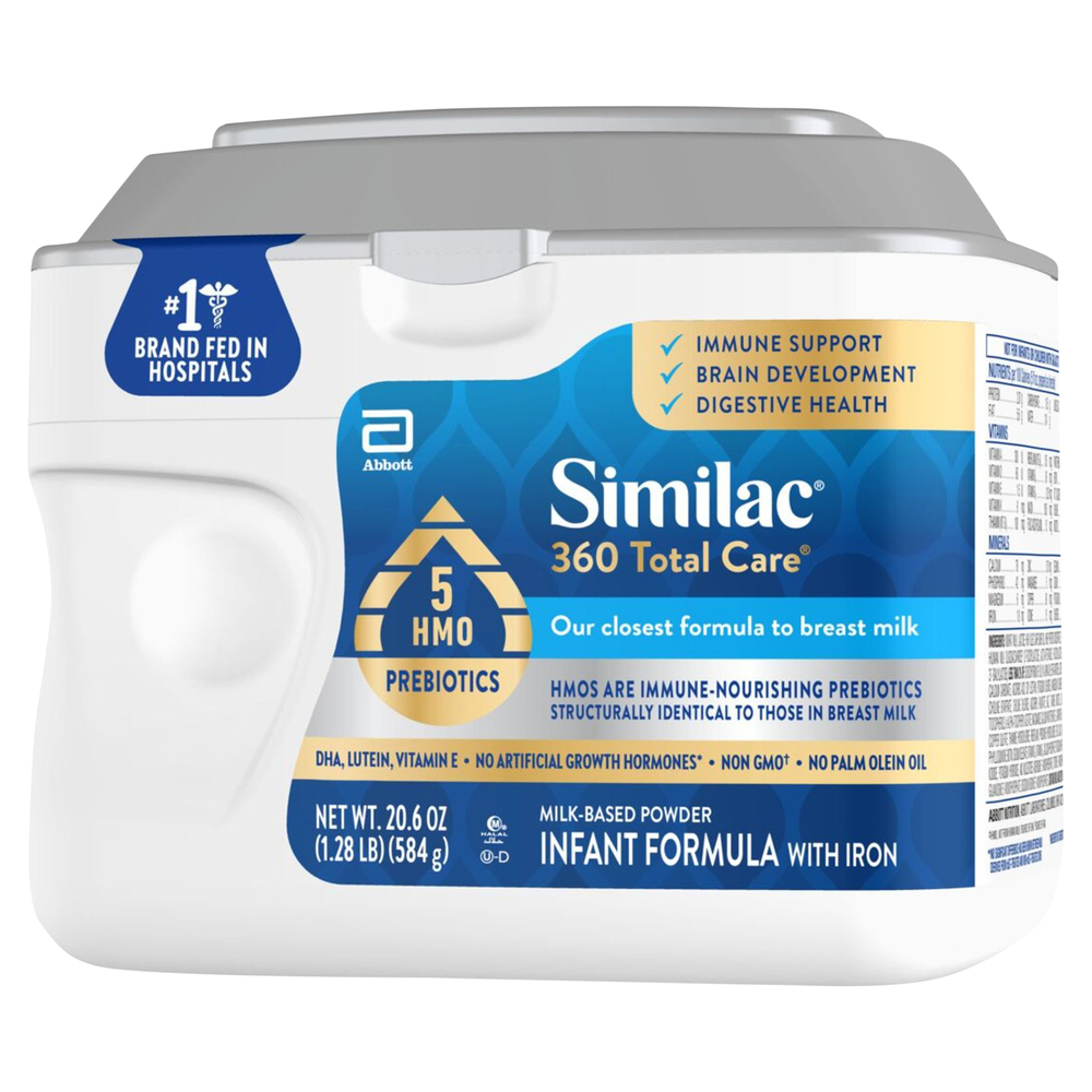 Similac 360 Total Care Infant Formula with Iron, Milk-Based Powder ...