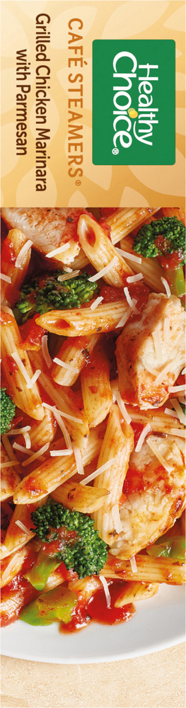 Healthy Choice Cafe Steamers Chicken Marinara, with Parmesan, Grilled ...