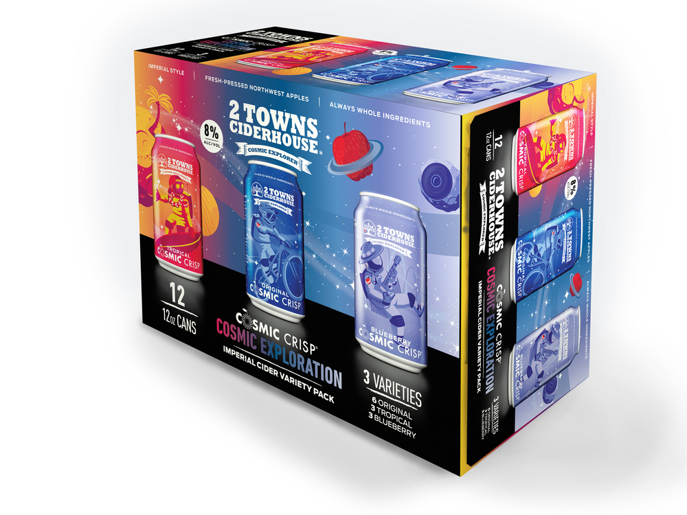2 Towns Ciderhouse Cosmic Crisp Imperial Cider, Cosmic Exploration ...