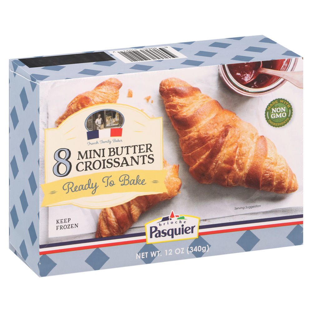 Brioche Pasquier Croissants, Butter, Mini-Ecom
