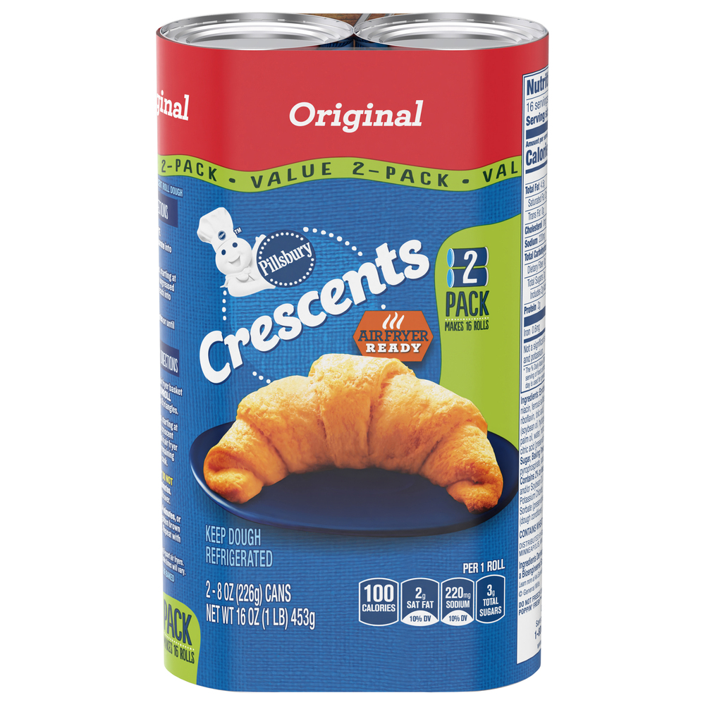 Pillsbury Crescents Rolls, Original, Value 2-Pack