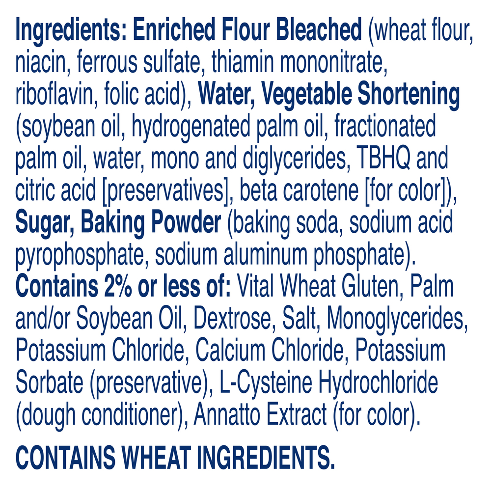 Pillsbury Crescents, Original, Value 2-Pack-Ingredients