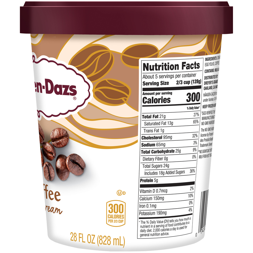 Haagen-Dazs Ice Cream, Coffee-Planogram-Right