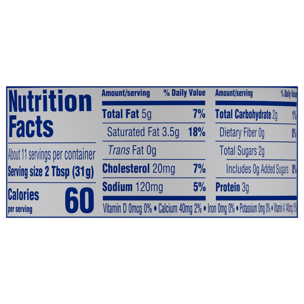 Philadelphia Cream Cheese, Reduced Fat, Original-Nutrition-Facts