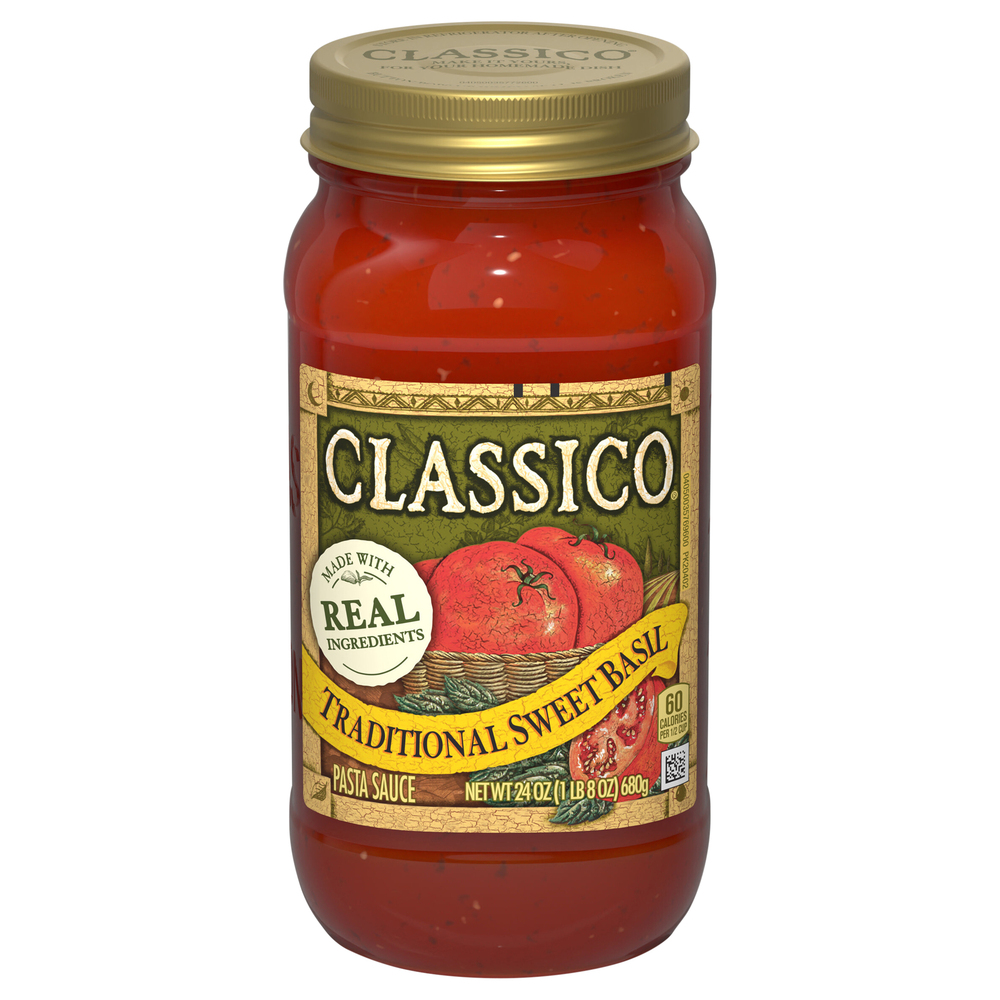 Classico Pasta Sauce, Traditional Sweet Basil-Main