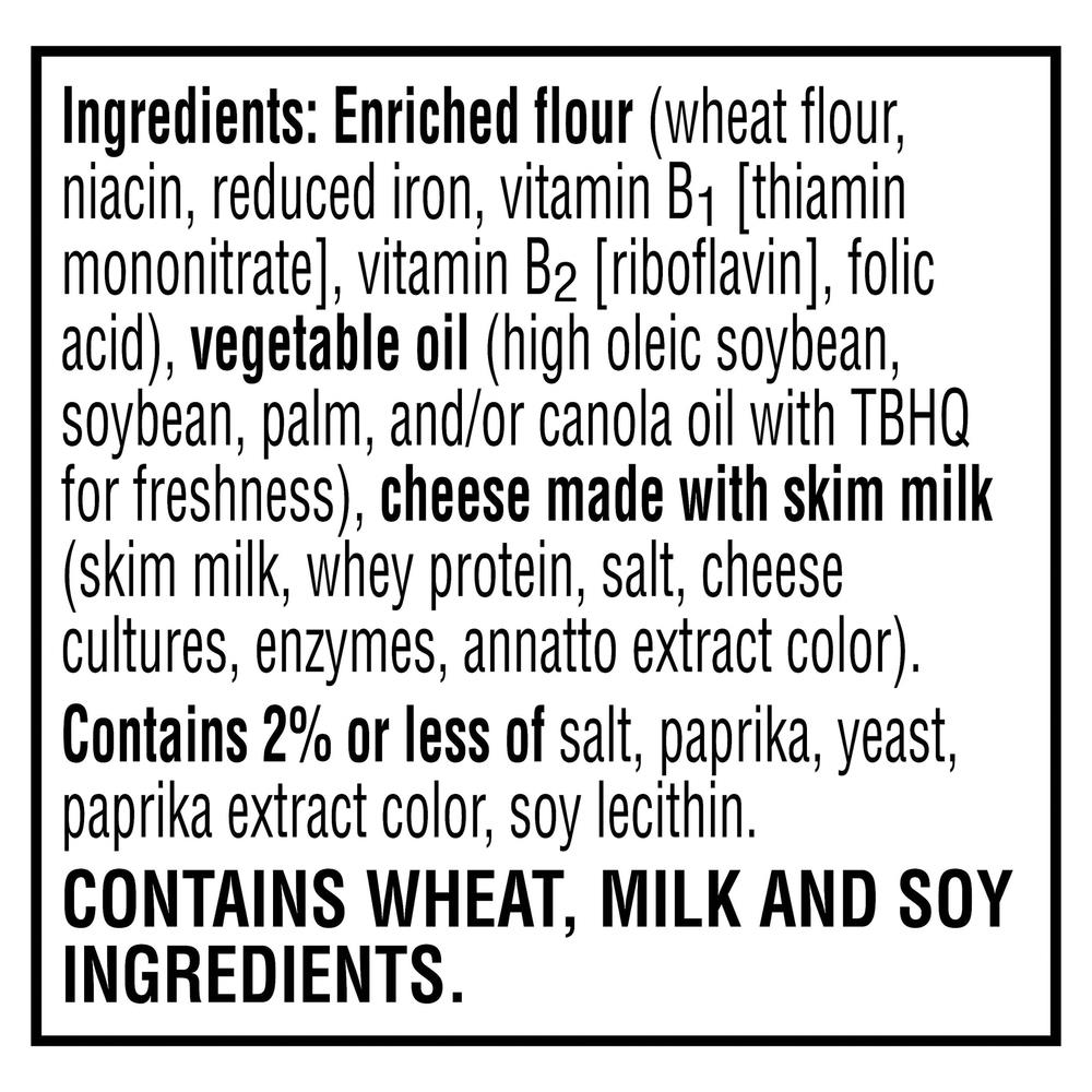 Cheez-It Baked Snack Crackers, Original-Ingredients