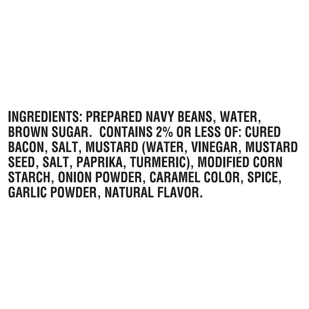 Bush's Best Baked Beans, Original-Ingredients