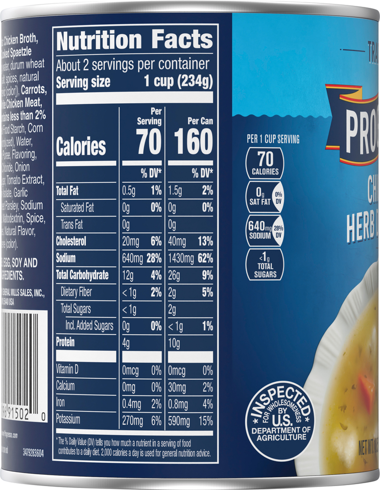 Progresso Soup, Traditional, Chicken & Herb Dumplings-Planogram-Left