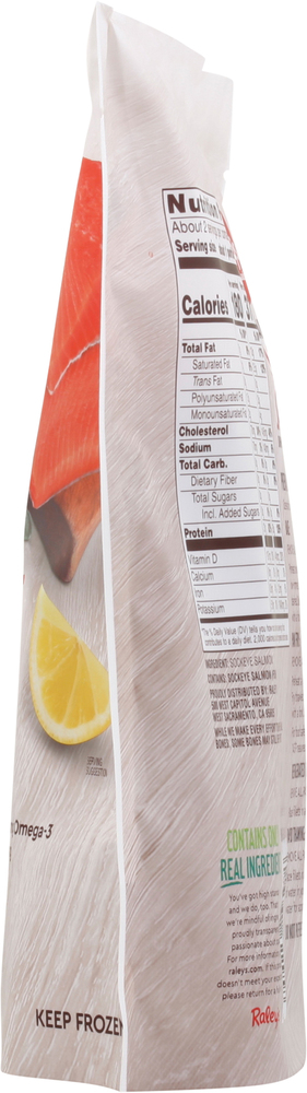 Raley's Purely Made Wild Caught Alaska Sockeye Salmon Fillets-Planogram-Right