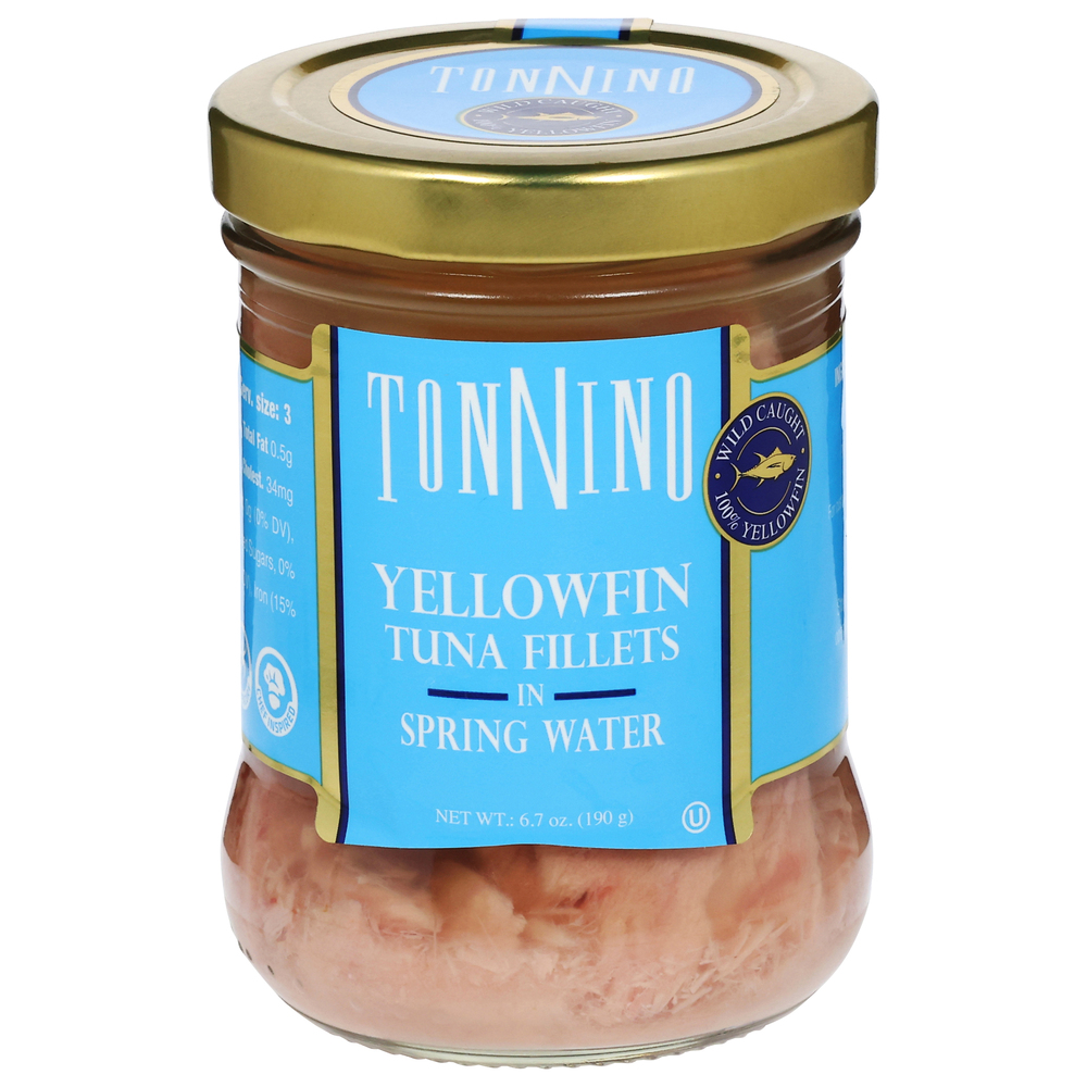 Tonnino Tuna Fillets, in Spring Water, Yellowfin-Main
