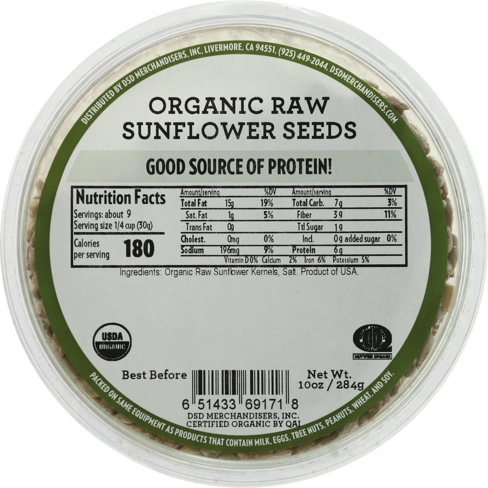 Sunflower Seeds, Organic, Raw-Main