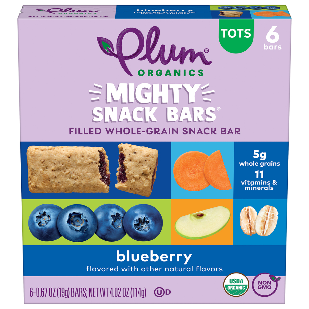 Plum Organics® Mighty Snack Bars® Tots Filled Whole-Grain Snack Bar ...