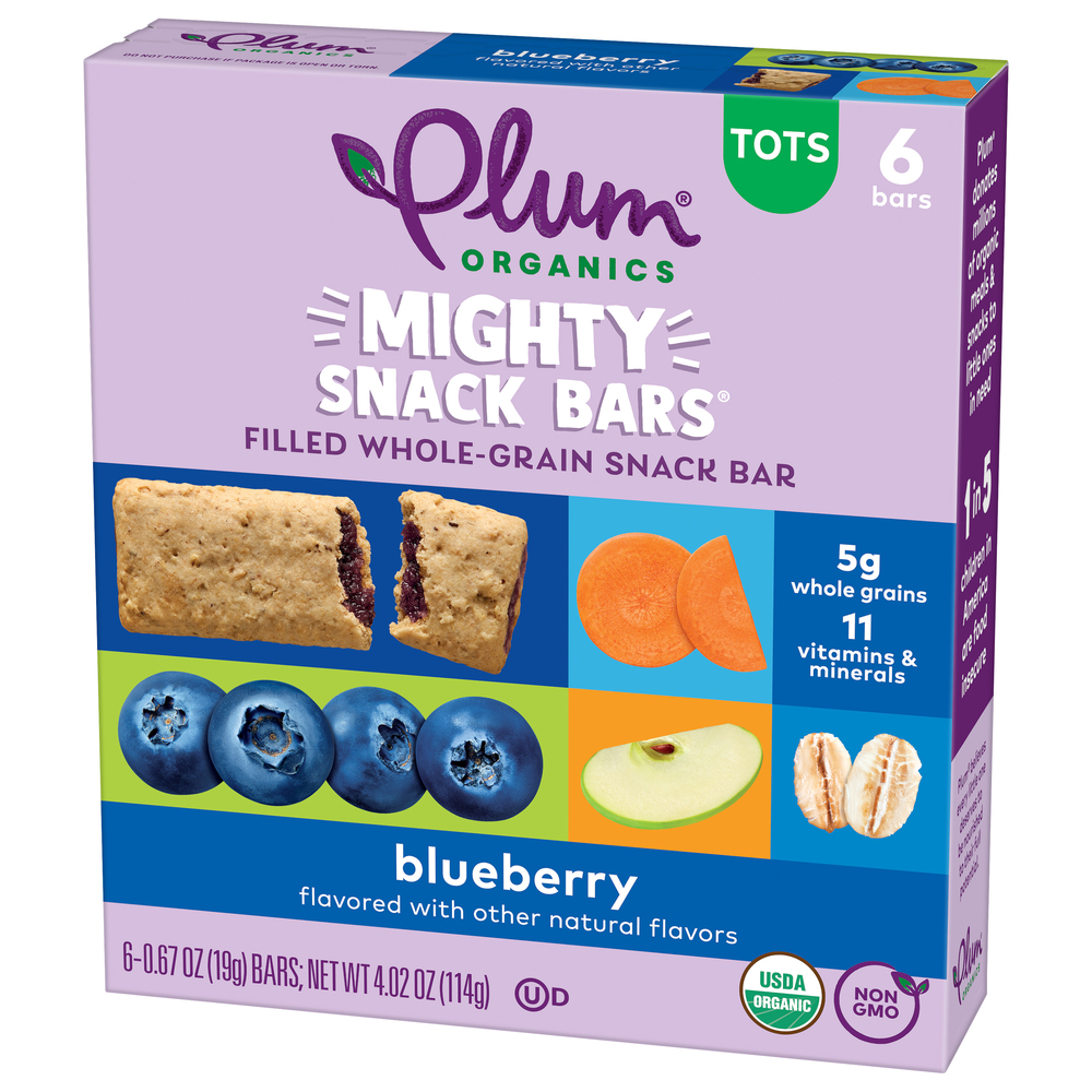 Plum Organics® Mighty Snack Bars® Tots Filled Whole-Grain Snack Bar ...