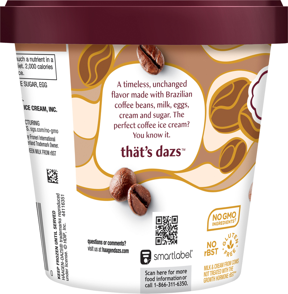 Haagen-Dazs Ice Cream, Coffee-Planogram-Left