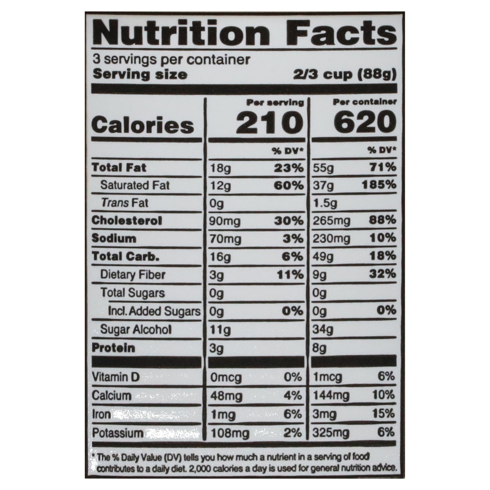 Rebel Ice Cream, Coffee Chip-Nutrition-Facts