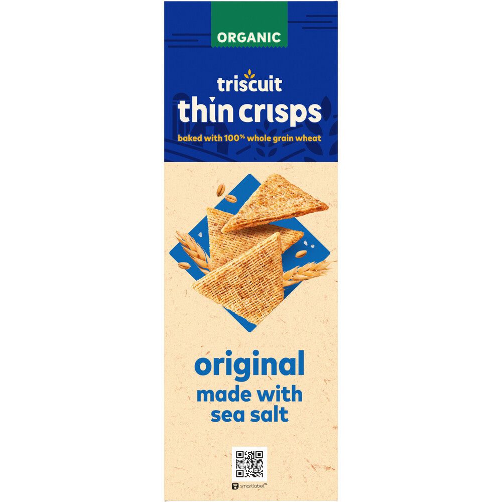 TRISCUIT Organic Original Whole Grain Wheat Crackers, Organic Crackers ...
