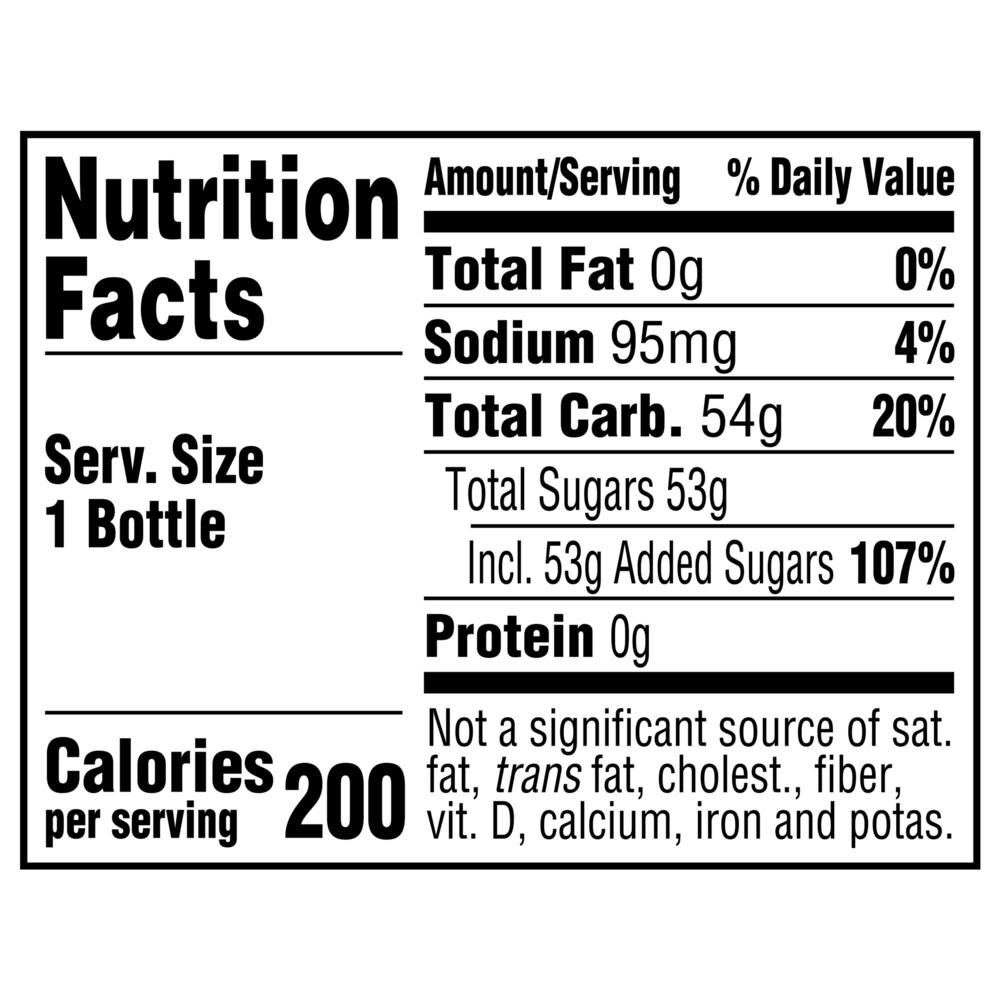 Sprite Lemon Lime Soda Soft Drinks-Nutrition-Facts