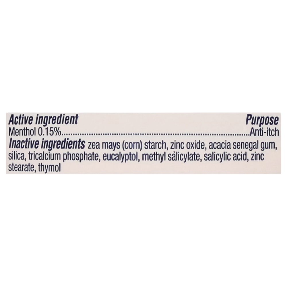 Gold Bond Body Powder, Original Strength, Medicated-Ingredients