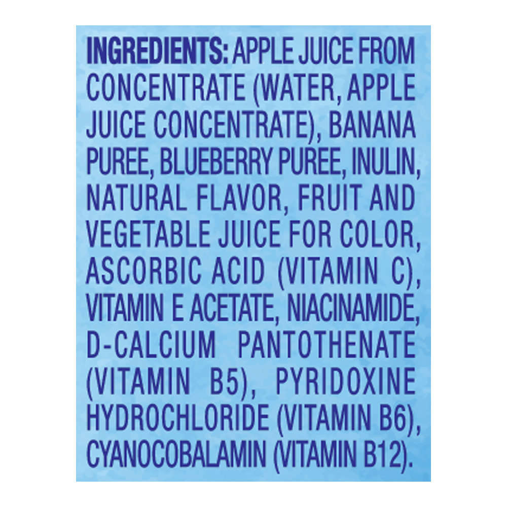 Naked 100% Juice, Blue Machine-Ingredients