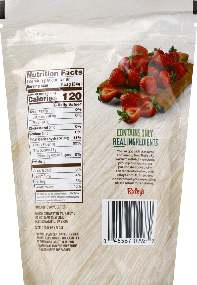 Raley's Purely Made Freeze-Dried Strawberries-Planogram-Back