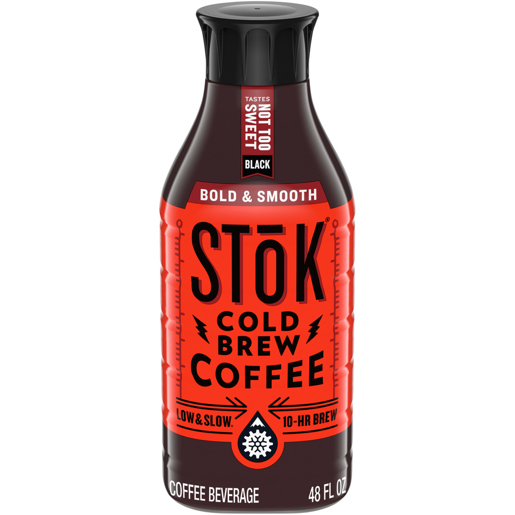 Stok Coffee Beverage, Cold Brew, Bold & Smooth, Black-Hero
