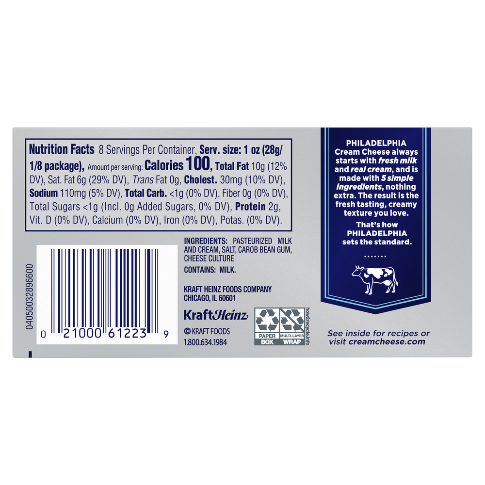 Philadelphia Original Cream Cheese-Planogram-Back