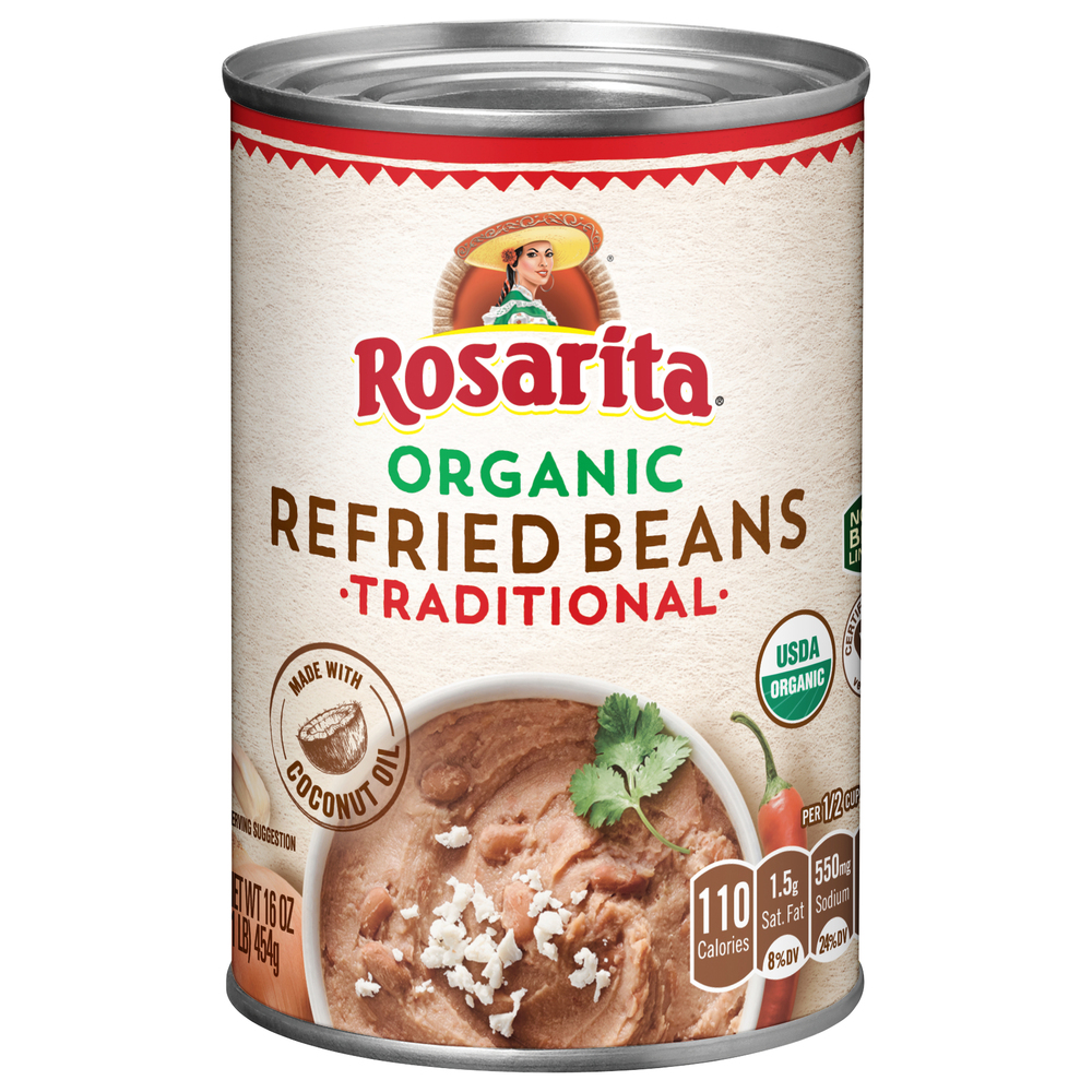 Rosarita Refried Beans, Organic, Traditional-Main