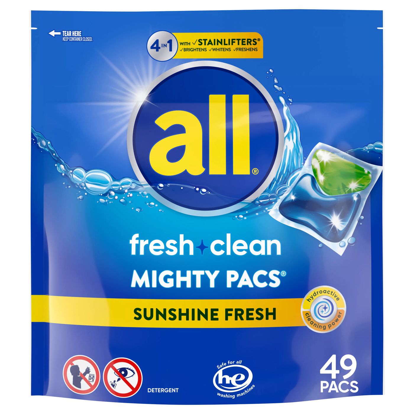 All Detergent Mighty Pacs