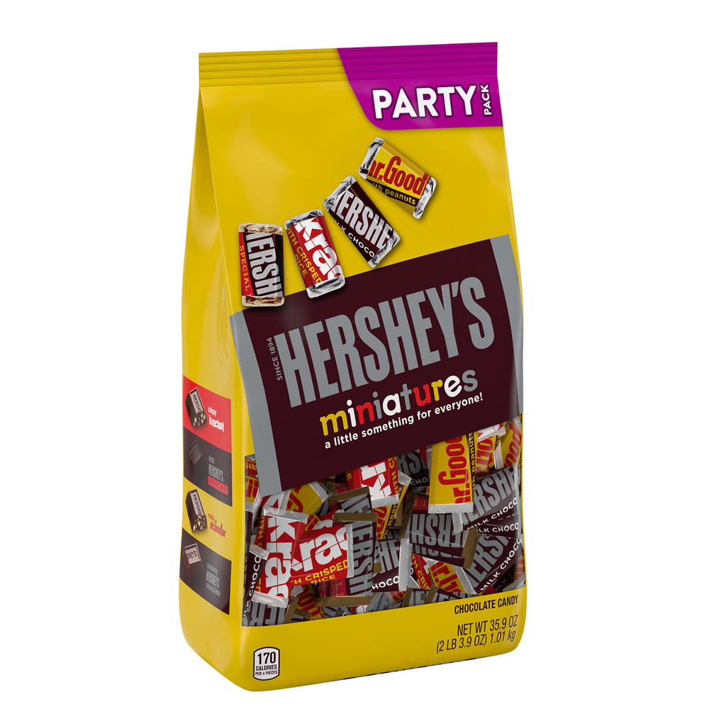 Hershey's Chocolate Candy, Miniatures, Party Pack-Hero