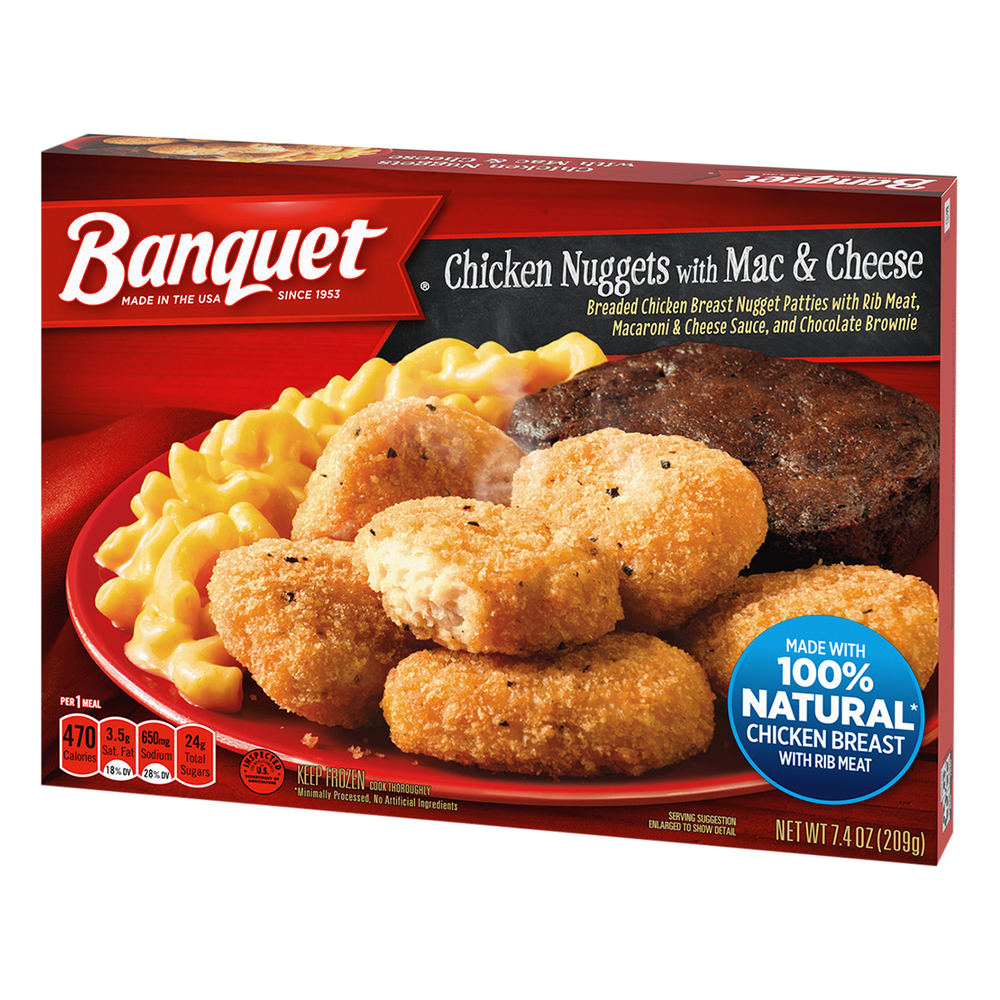 Banquet Chicken Nuggets-Front-Right-Elevated