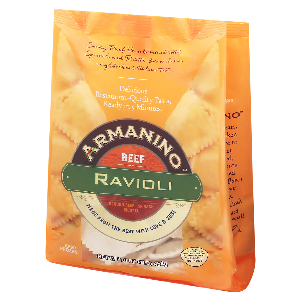 Armanino Ravioli, Beef-Front-Right-Elevated