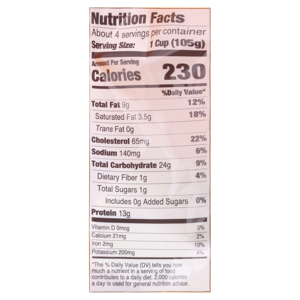 Armanino Ravioli, Beef-Nutrition-Facts