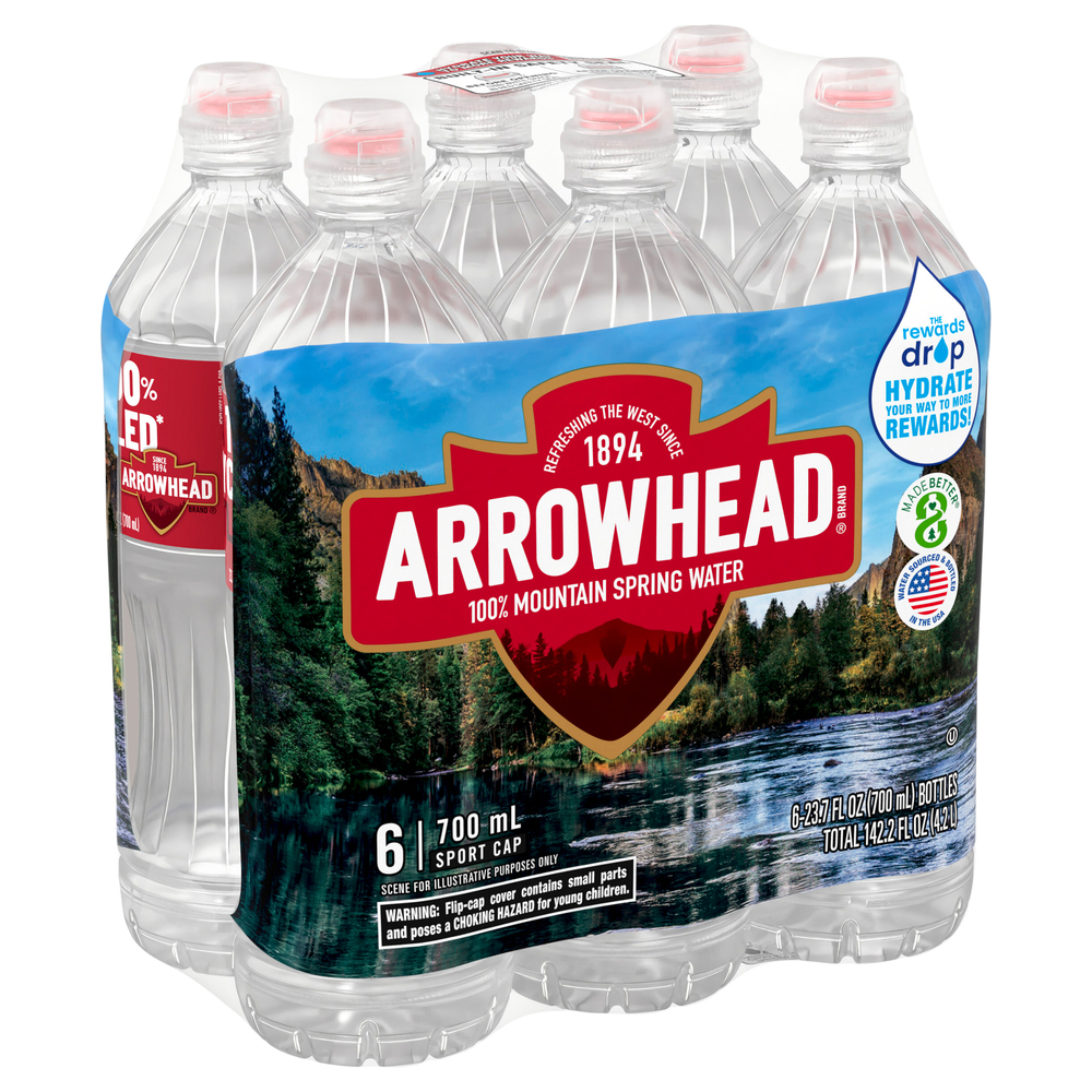 Arrowhead Spring Water, 100% Mountain-Front-Right-Elevated
