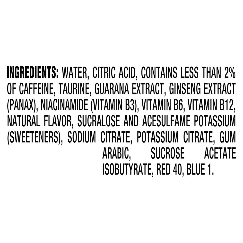 Crystal Light Cherry Liquid Energy Drink Mix-Ingredients
