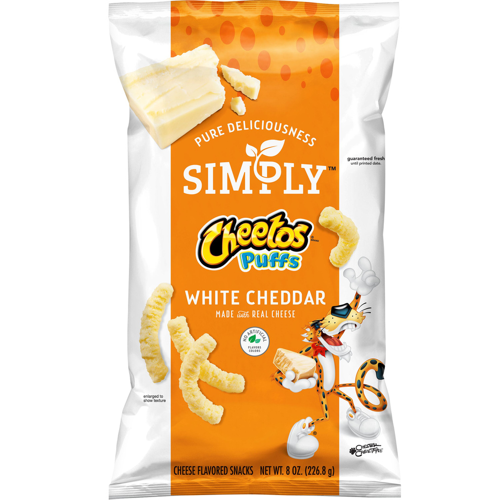 Cheetos Simply Snacks, White Cheddar-Hero