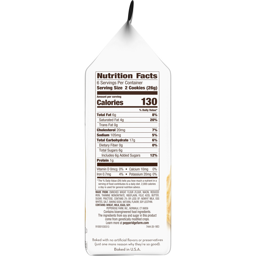 Pepperidge Farm® Bordeaux® Dublin Shortbread Cookies-Planogram-Right