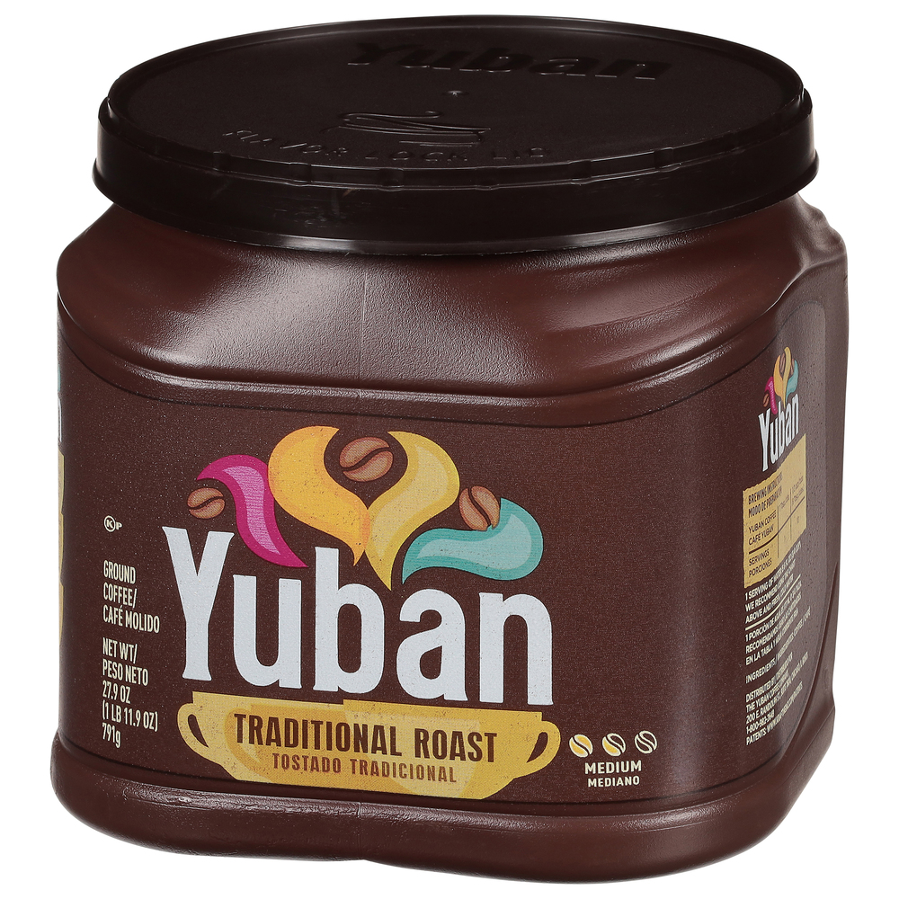 Yuban Coffee, Ground, Medium, Traditional Roast-Front-Right-Elevated