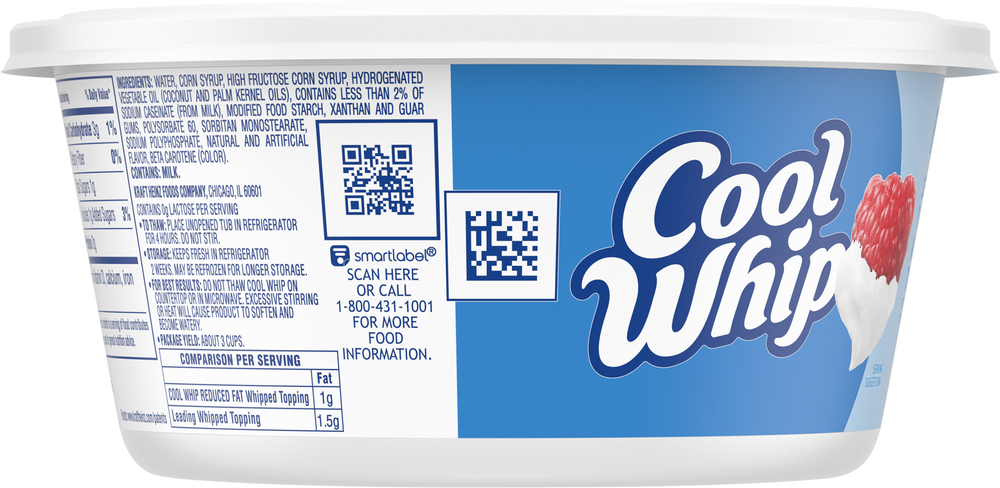 Cool Whip Whipped Topping, Lite-Planogram-Back
