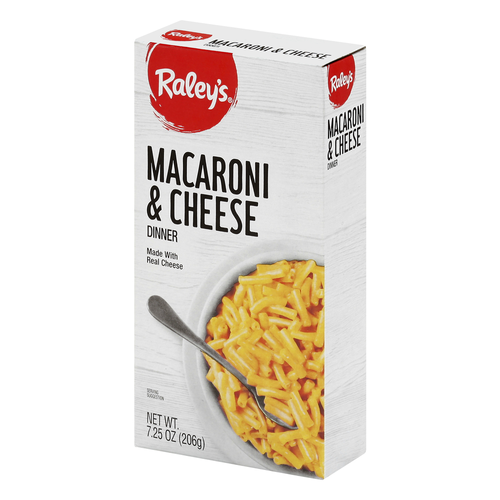 Raley's Macaroni & Cheese Dinner-Front-Right-Elevated