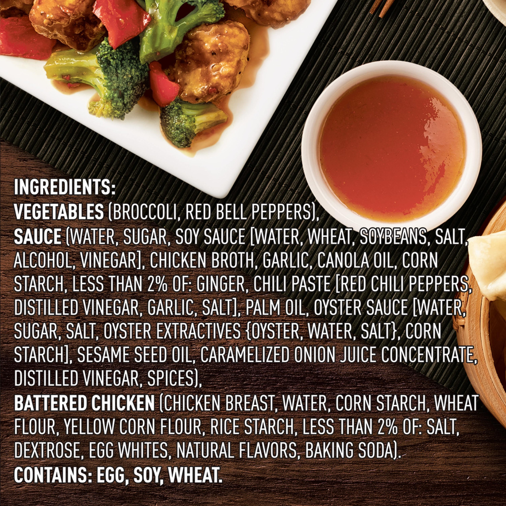 P.F. Chang's Home Menu General Chang's Chicken-Ingredients