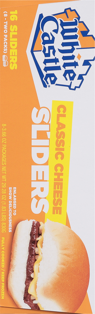 White Castle Sliders, Classic Cheese-Planogram-Left
