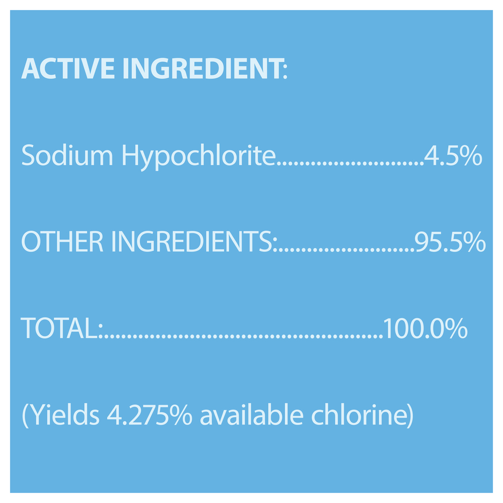 Clorox Bleach, Splash-Less-Ingredients