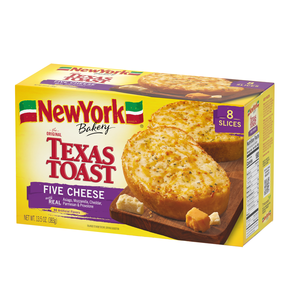 New York Bakery Texas Toast, Five Cheese-Front-Right-Elevated