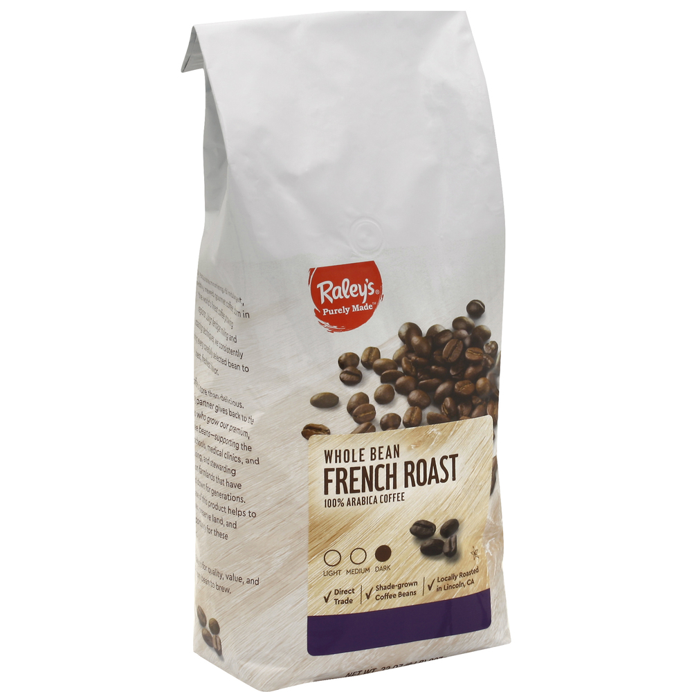 Raley's Purely Made French 100% Arabica Dark Roast Whole Bean Coffee-Main