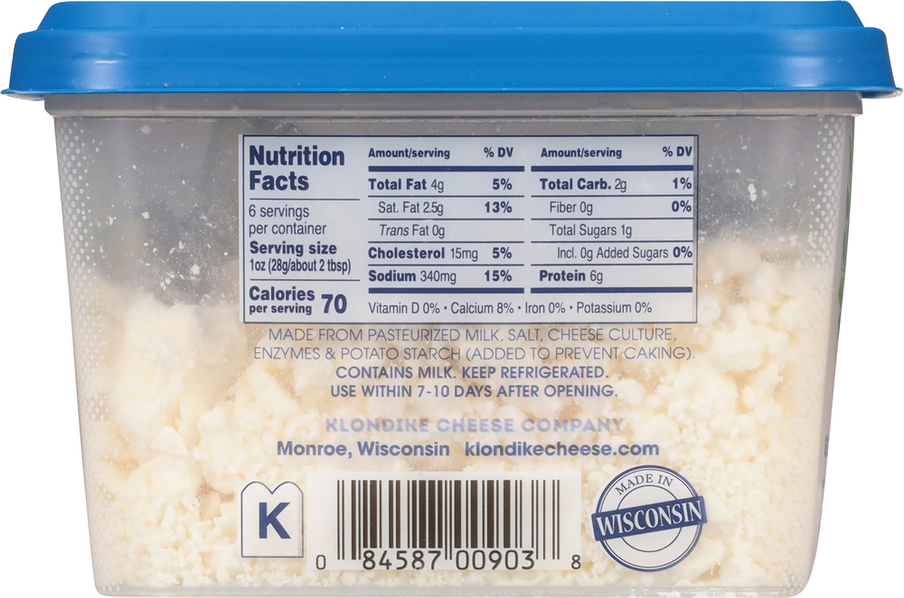 Odyssey Feta, Traditional, Crumbled-Planogram-Back
