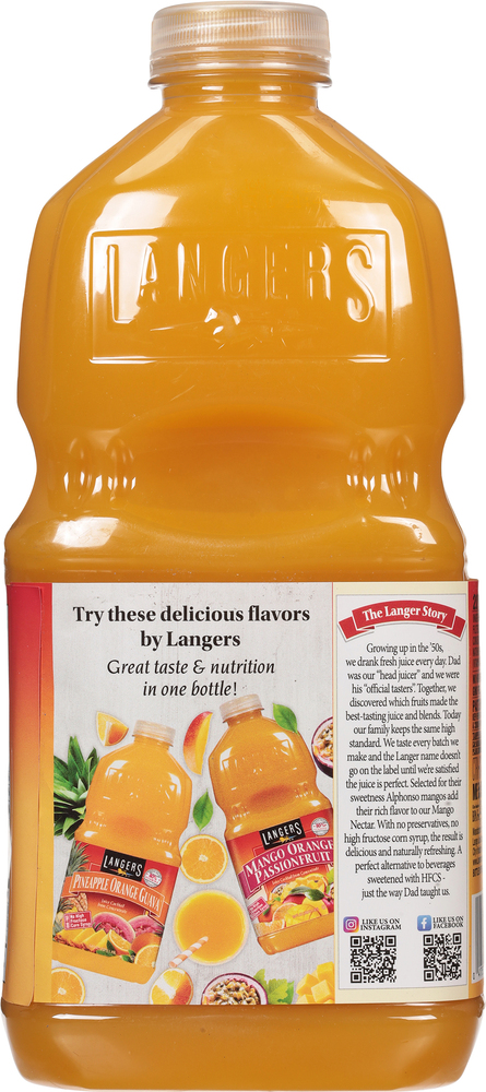 Langers Nectar, Mango-Planogram-Back